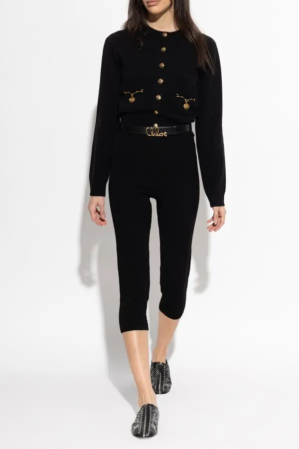 Chloé Susan Leather Ballerinas - Black