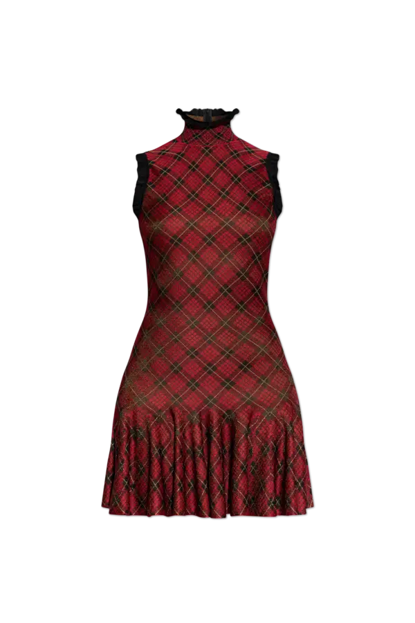 Alexander McQueen Plaid Pattern Dress