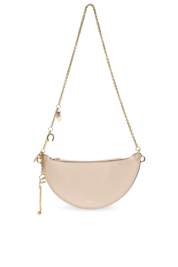 Chloé Halfmoon Mini Shoulder Bag - Cream