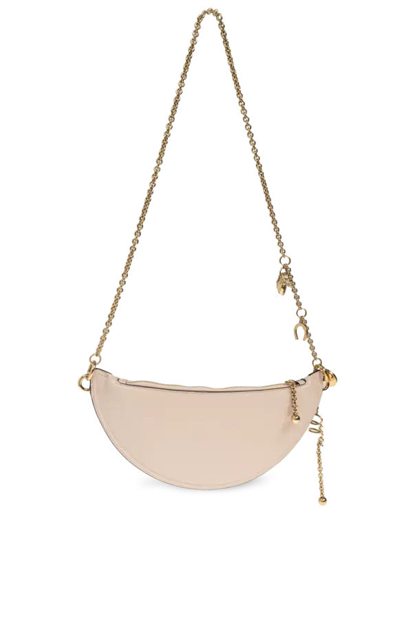 Chloé Halfmoon Mini Shoulder Bag - Cream