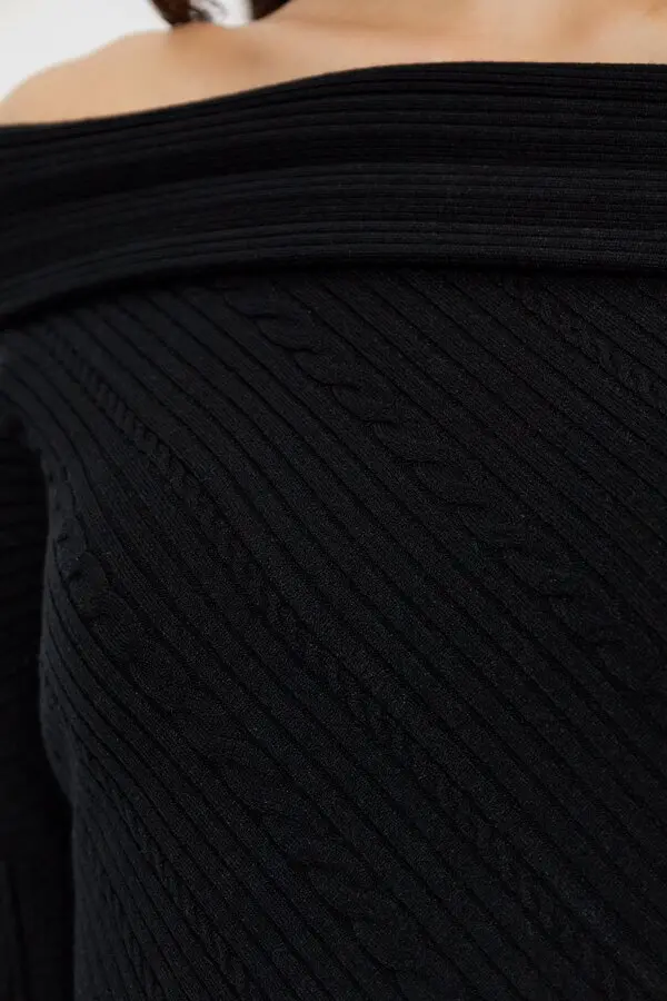 IRO PARIS Eboni Fitted Sweater - Black