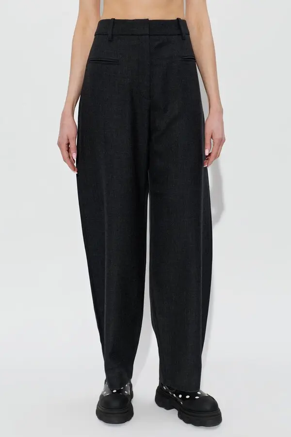 GANNI Wide-leg High Rise Trousers