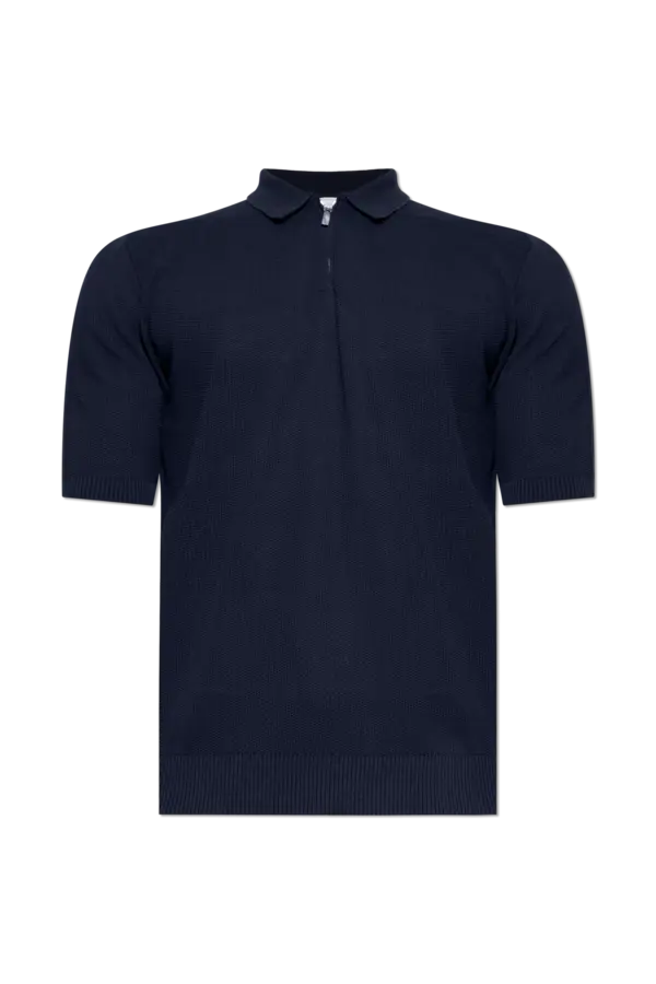 Eleventy Cotton Polo - Navy Blue