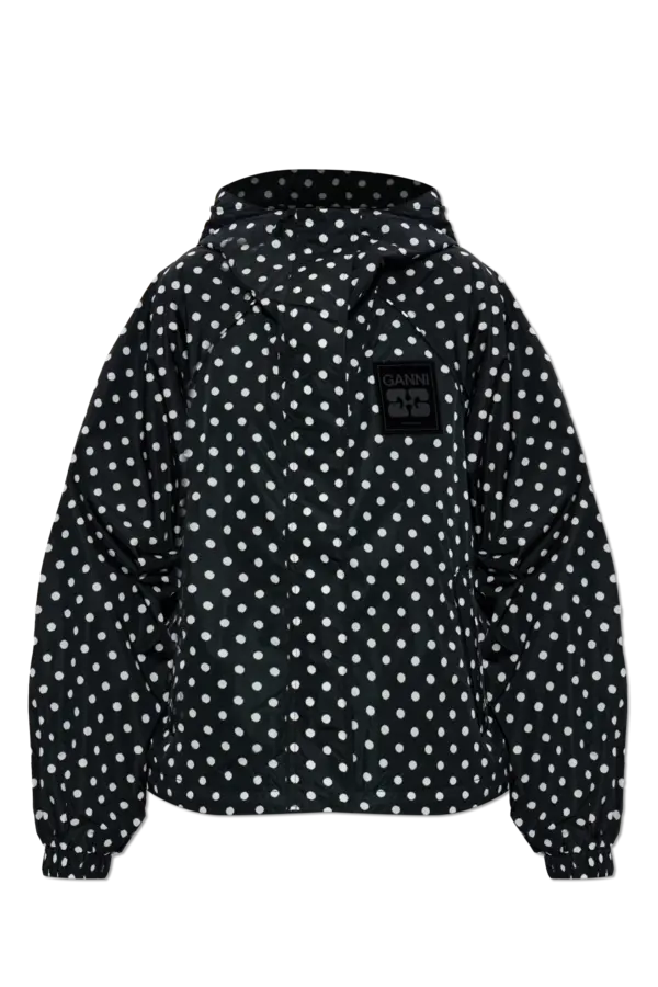 GANNI Polka Dot Jacket - Black