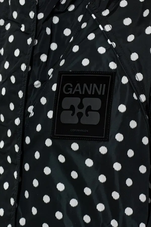 GANNI Polka Dot Jacket - Black