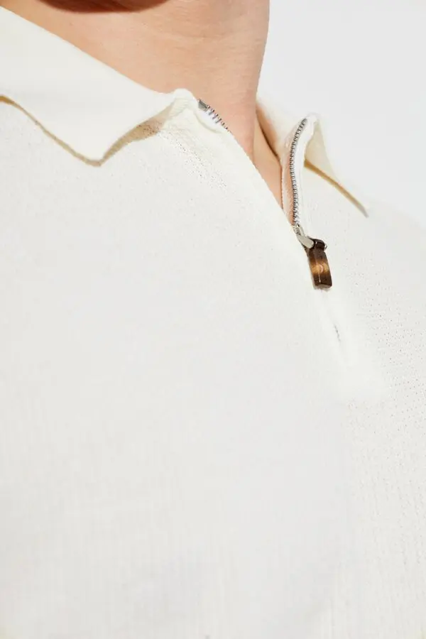 Eleventy Cotton Polo - Cream