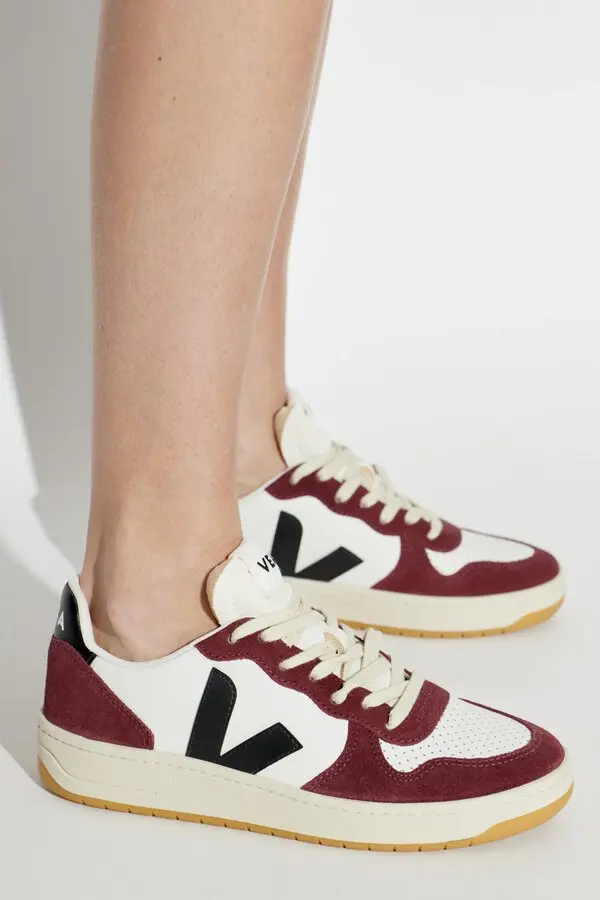VEJA V-10 Prime Leather Sneakers - Multicolour