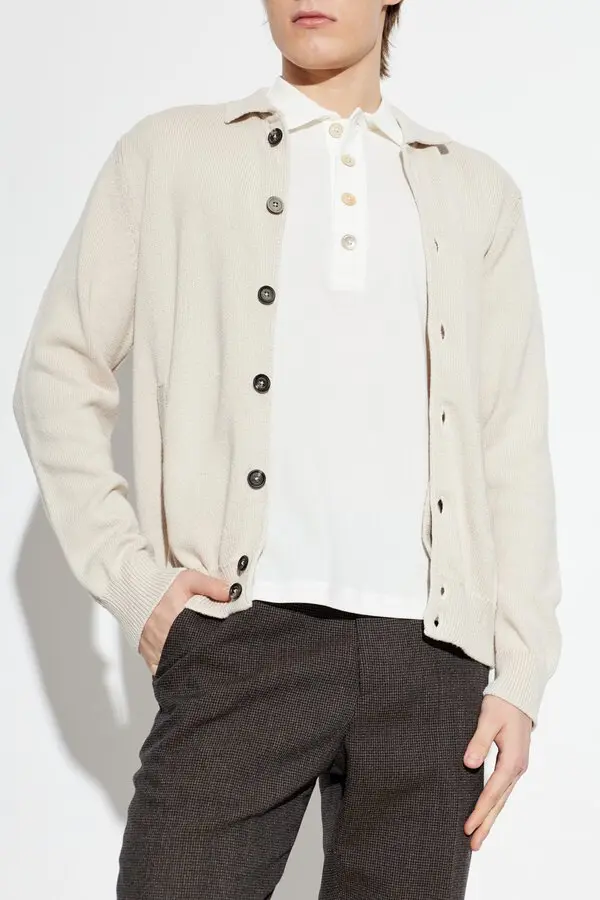 Eleventy Cardigan With Pockets - Cream