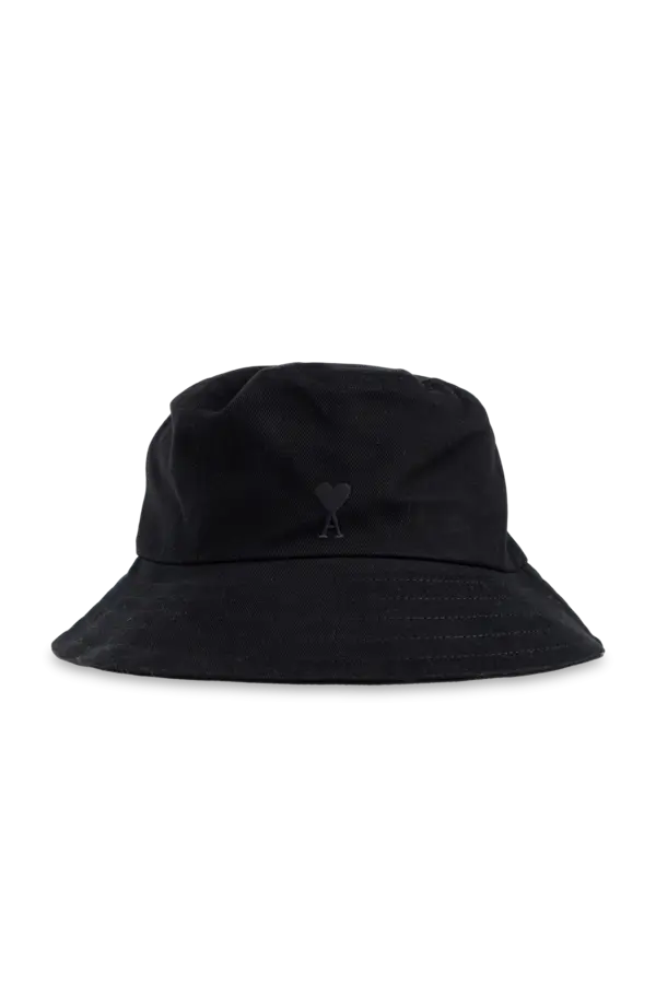 Ami Logo Bucket Hat - Black