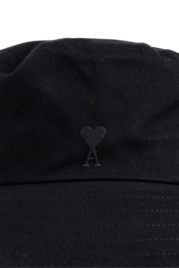AMI Paris Logo Bucket Hat - Black