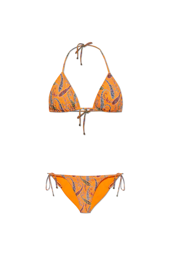 Etro Paisley Print Two-piece Swimsuit - Orange