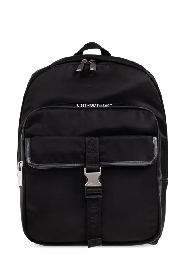 Off-White Logo Backpack - Black