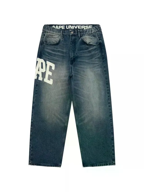 AAPE BY *A BATHING APE® Logo Jeans