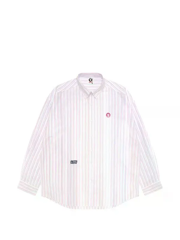 AAPE BY *A BATHING APE® Striped Patch Shirt