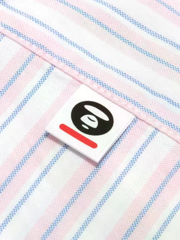 AAPE BY *A BATHING APE® Striped Patch Shirt