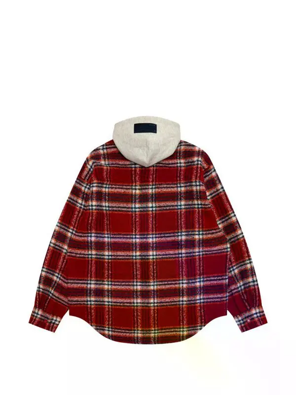 AAPE BY *A BATHING APE® Hooded Checked Shirt