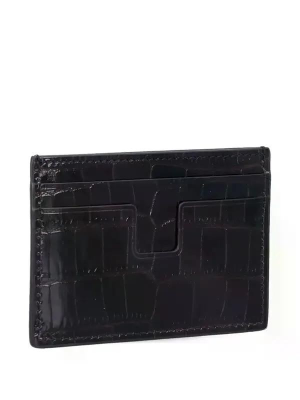 TOM FORD Logo Nubuck Card Holder