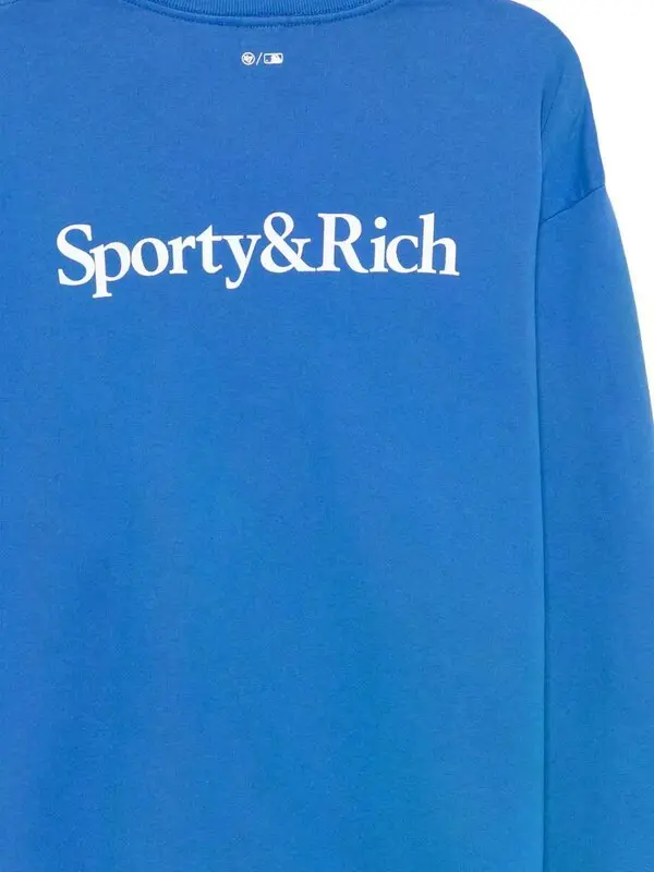 SPORTY & RICH Dodgers-print Sweatshirt - Blue
