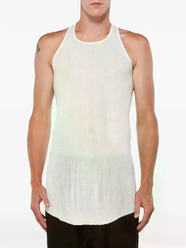 Rick Owens Halter Ribbed Knit Vest