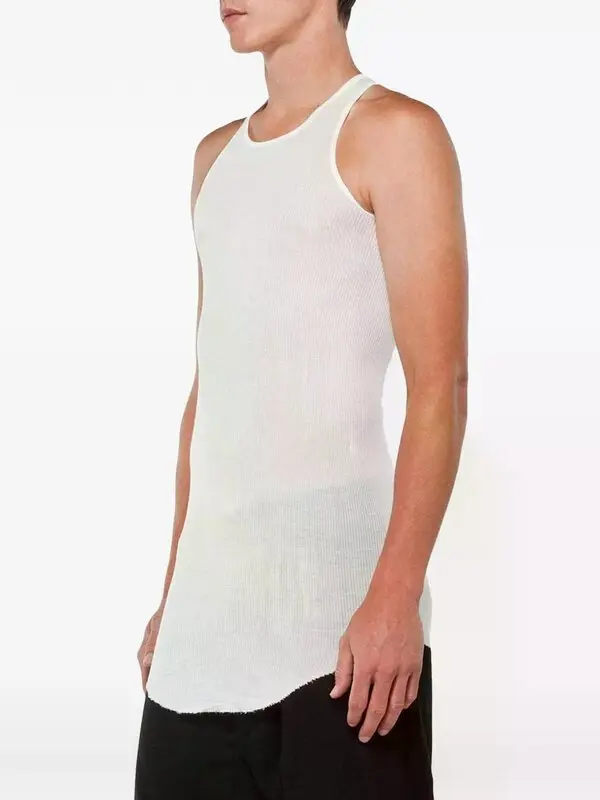 Rick Owens Halter Ribbed Knit Vest