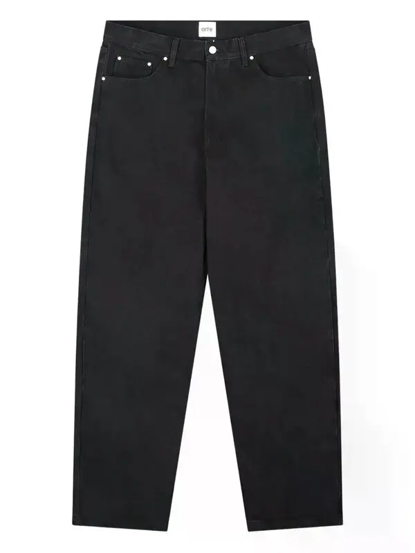 ARTE ANTWERP Logo-detail Five-pockets Trousers - Black