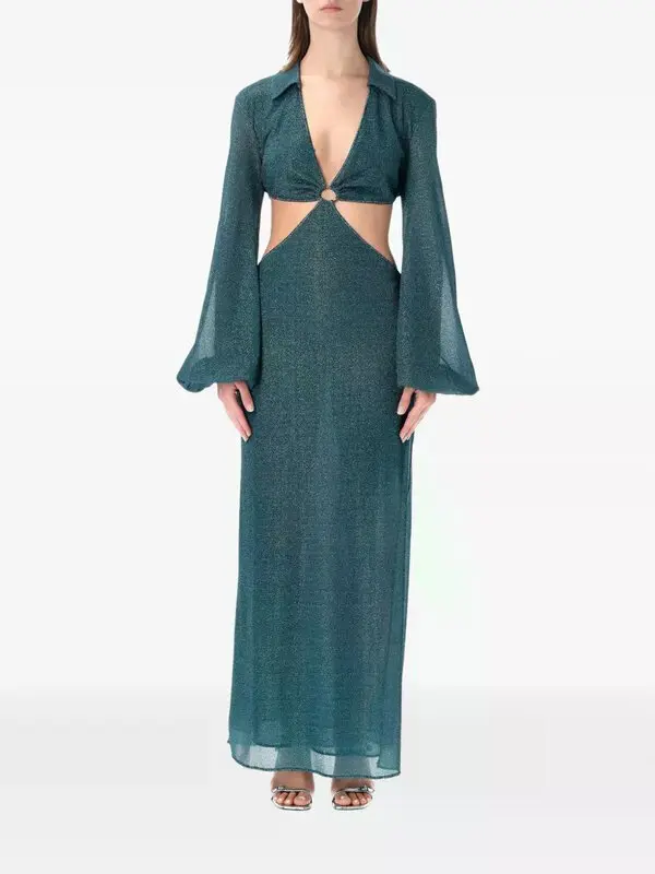 Oseree Lumière Cut-out Long Dress - Blue