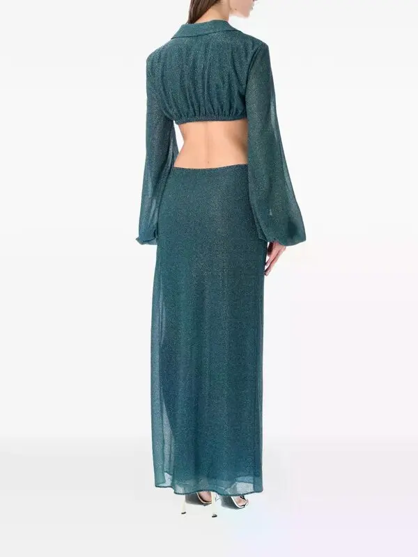 Oseree Lumière Cut-out Long Dress - Blue