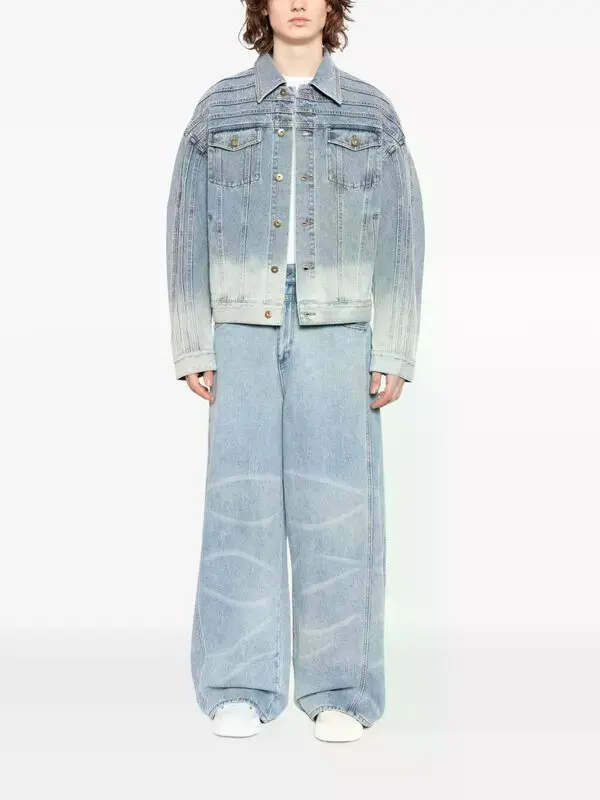 FENG CHEN WANG Pattern Wide-leg Jeans