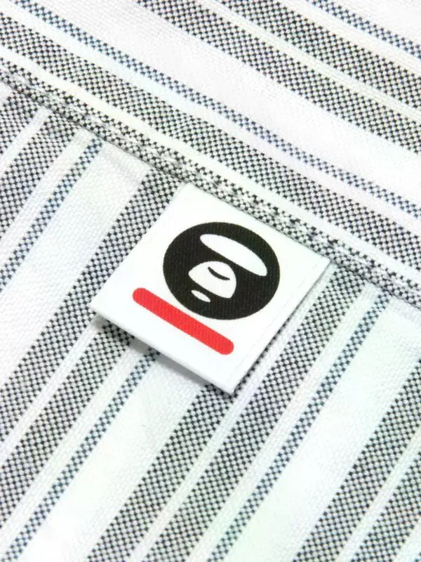 AAPE BY *A BATHING APE Striped Appliqué Shirt