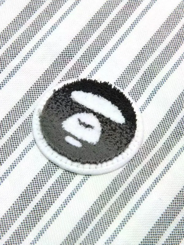 AAPE BY *A BATHING APE Striped Appliqué Shirt