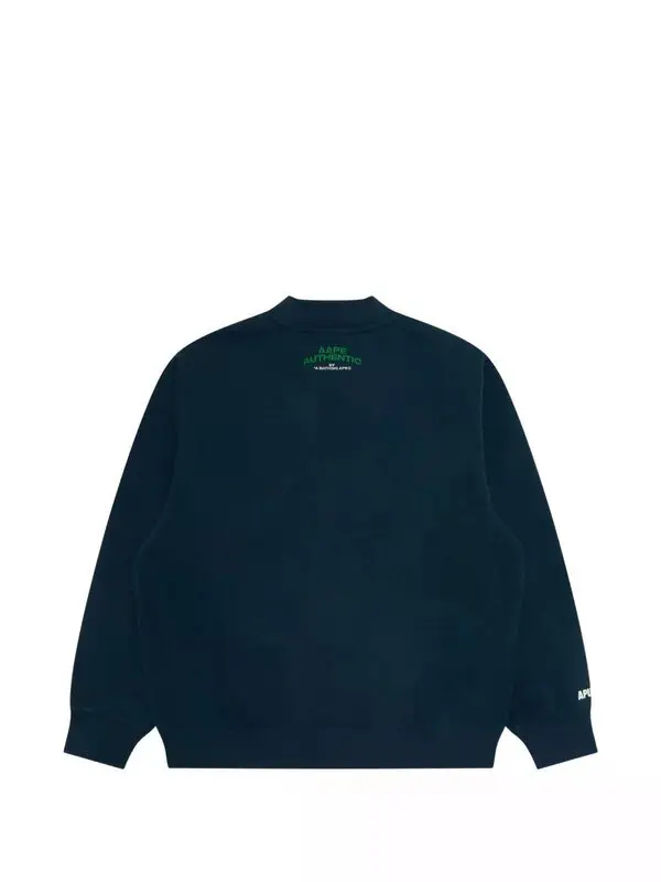 AAPE BY *A BATHING APE V-neck Logo Cardigan