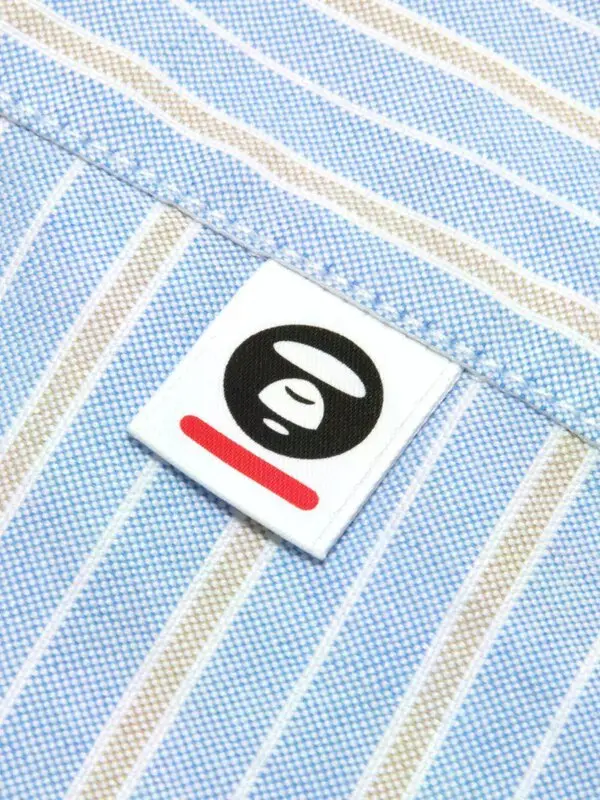 AAPE BY *A BATHING APE Striped Logo Shirt
