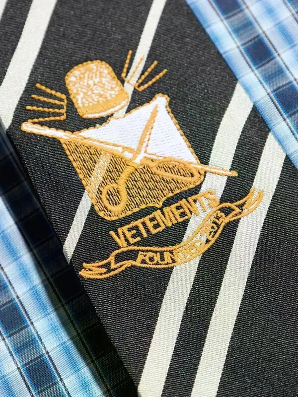 Vetements Checked Tie Shirt