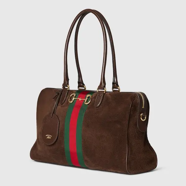 Gucci Borsetto Boston Bag - Brown