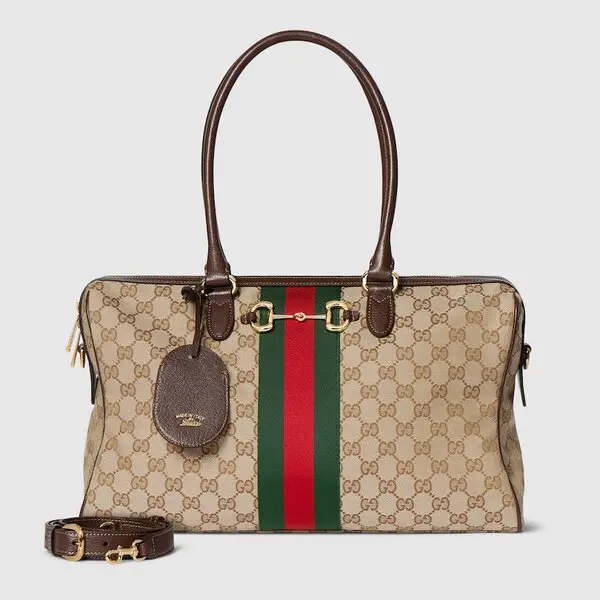 Gucci Borsetto Boston Bag - Beige