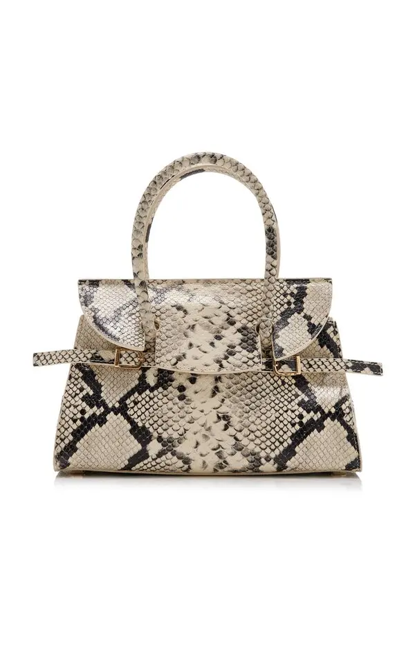 Simkhai River Small Snake-effect Top Handle Bag