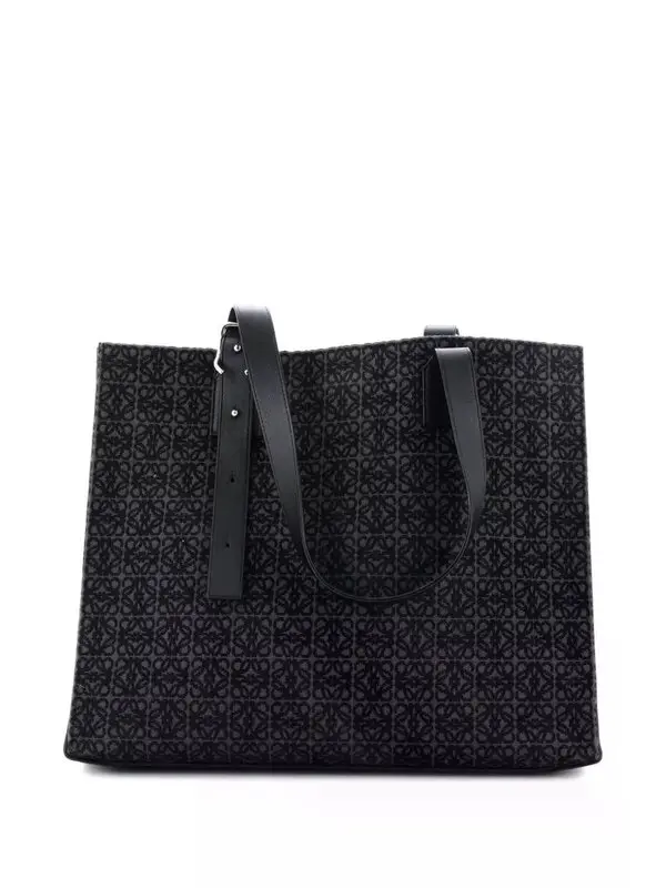 Loewe Buckle Handle Anagram Jacquard Horizontal Tote Bag