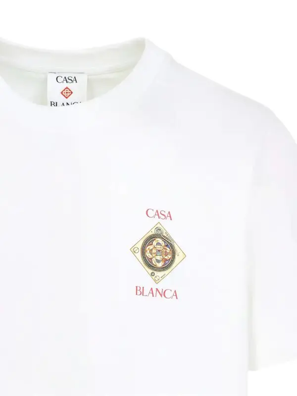 Casablanca Plafond Orne De Musique Graphic-print T-shirt - White