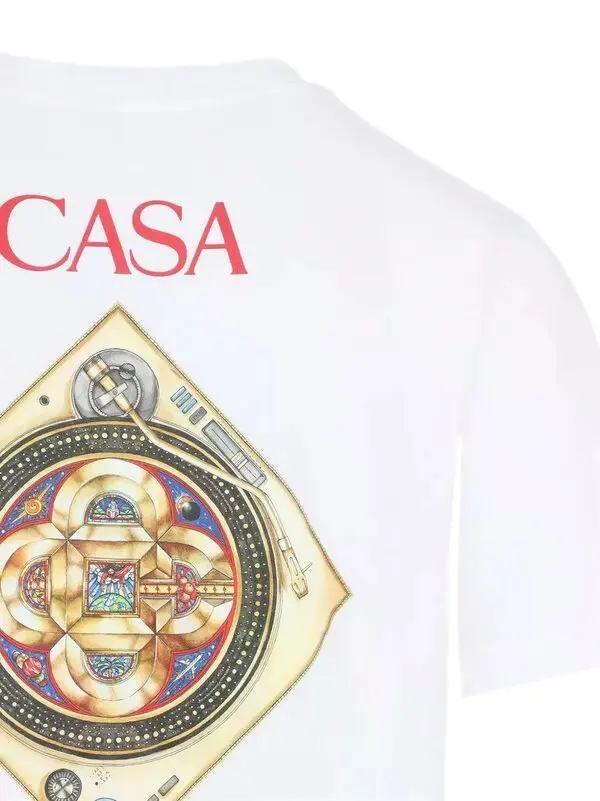 Casablanca Plafond Orne De Musique Graphic-print T-shirt - White