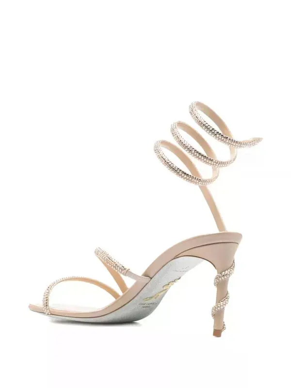 Rene Caovilla Embellished Heel Sandals