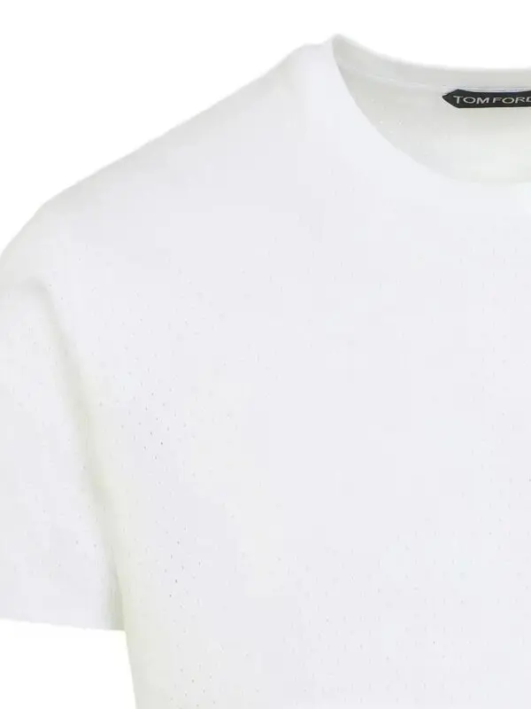 TOM FORD Crew-neck Short-sleeves T-shirt - White