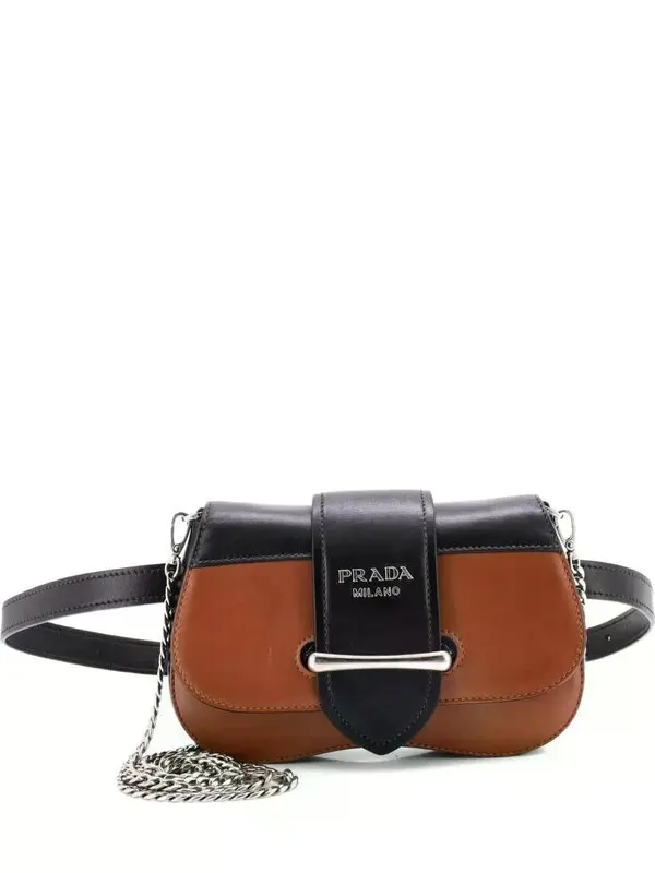 Prada Sidonie Shoulder Bag City Calf Small - Black