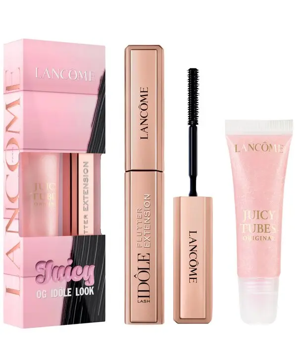 LANCOME Juicy Tubes Lip Gloss And Lash Idole Flutter Extension Mascara Duo - No Color