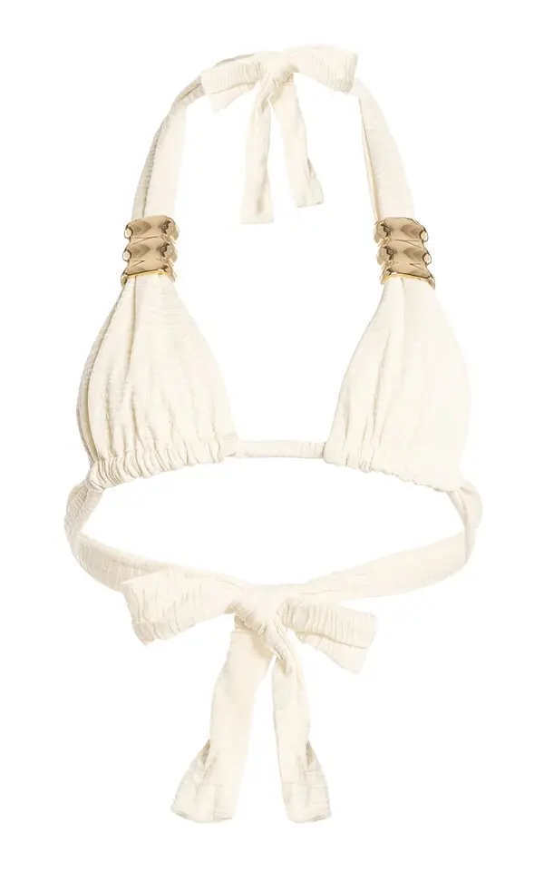 LA PORTE Celine Bikini Top - White