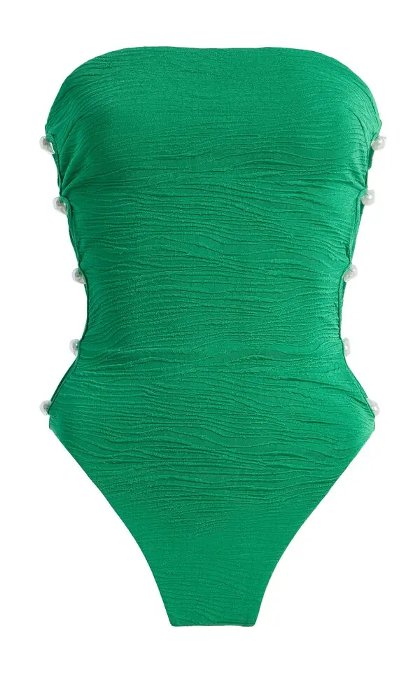 LA PORTE Stephanie Strapless One-piece Swimsuit