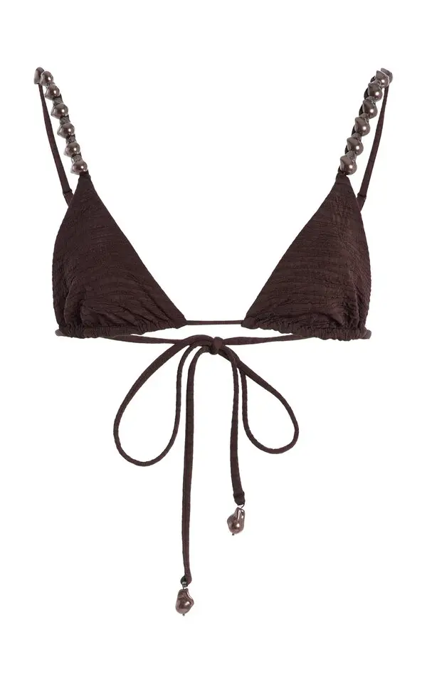 LA PORTE Luxe Kendall Bikini Top - Brown