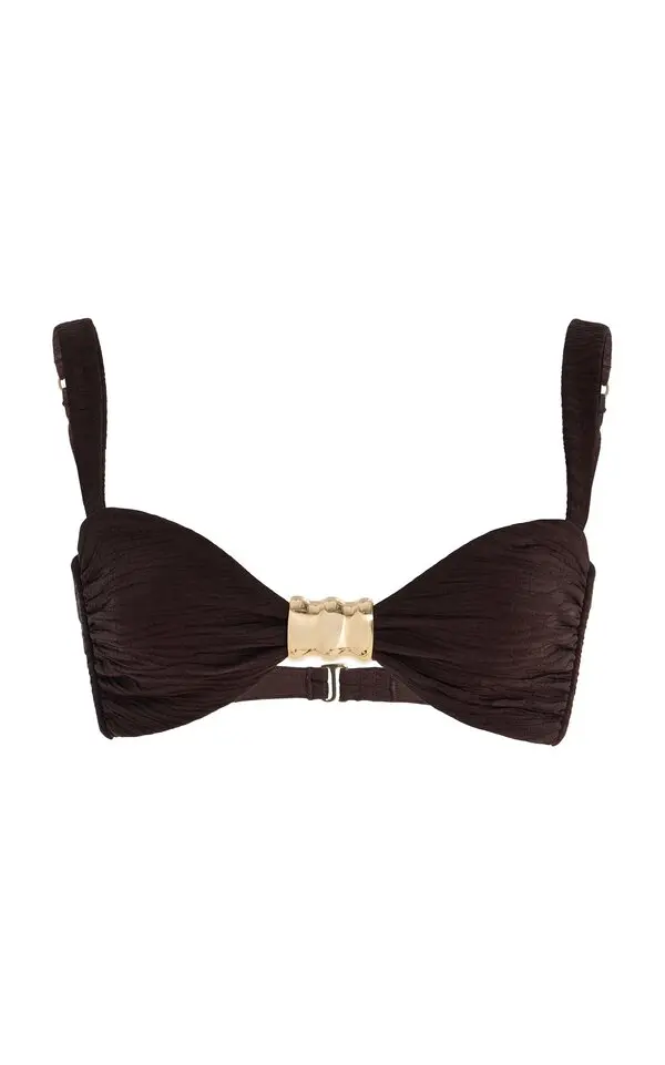 LA PORTE Gia Bikini Top - Brown