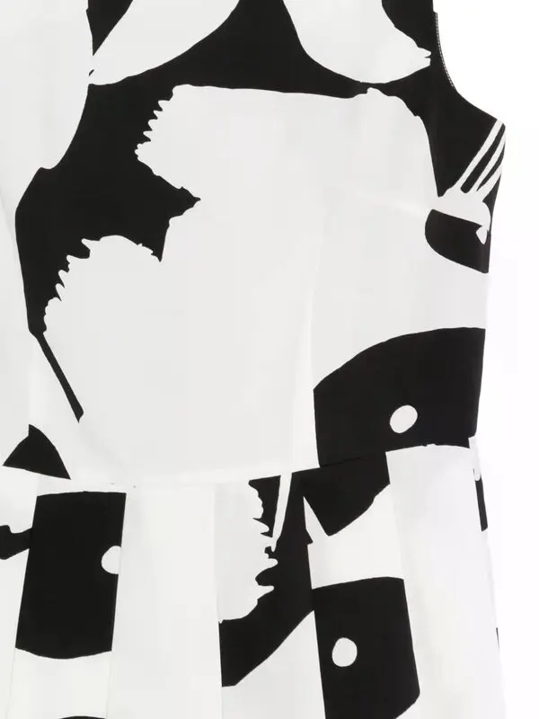 Alexander McQueen Printed Pleated Blouse