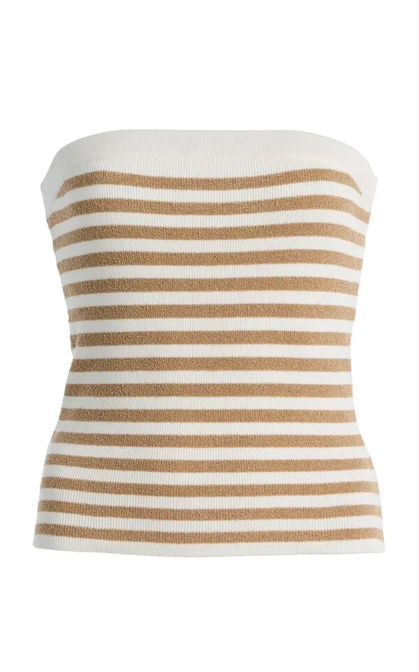 Posse Ari Strapless Knit Top - Brown