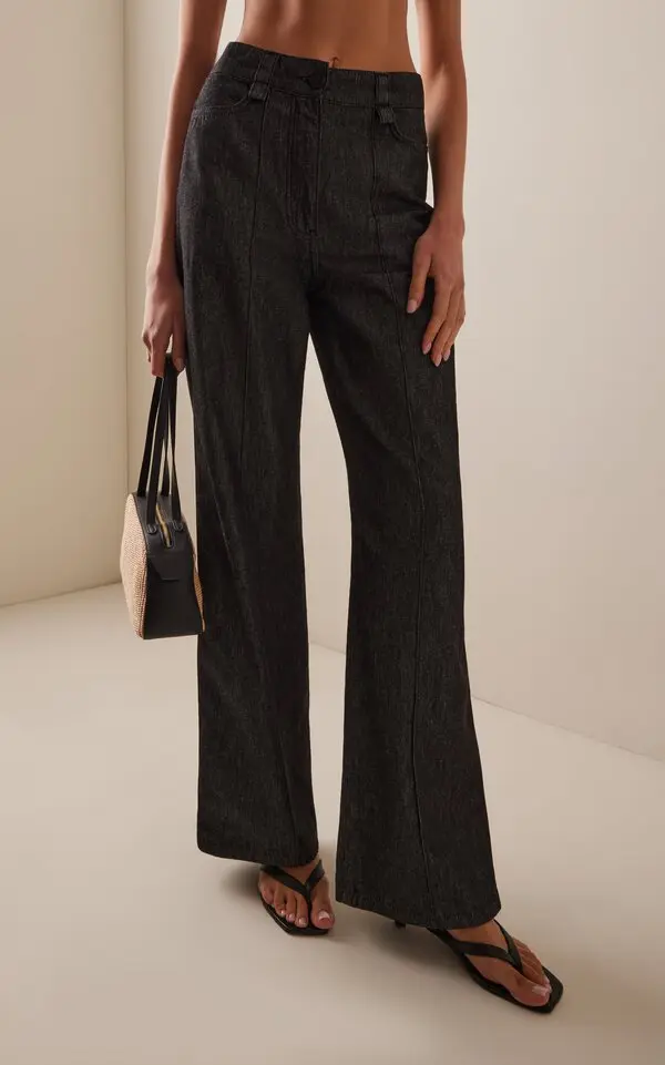 Merlette Egan Denim Pants - Black